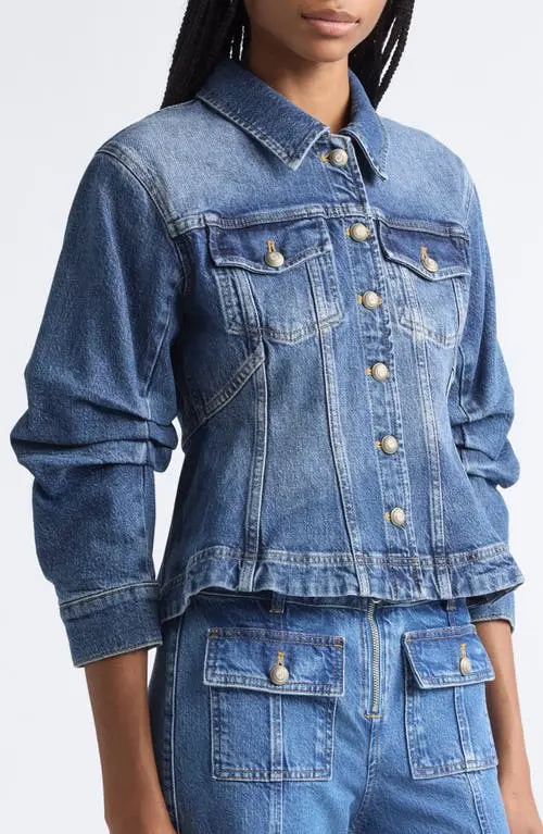 Cinq À Sept Gina Fitted Stretch Denim Jacket
