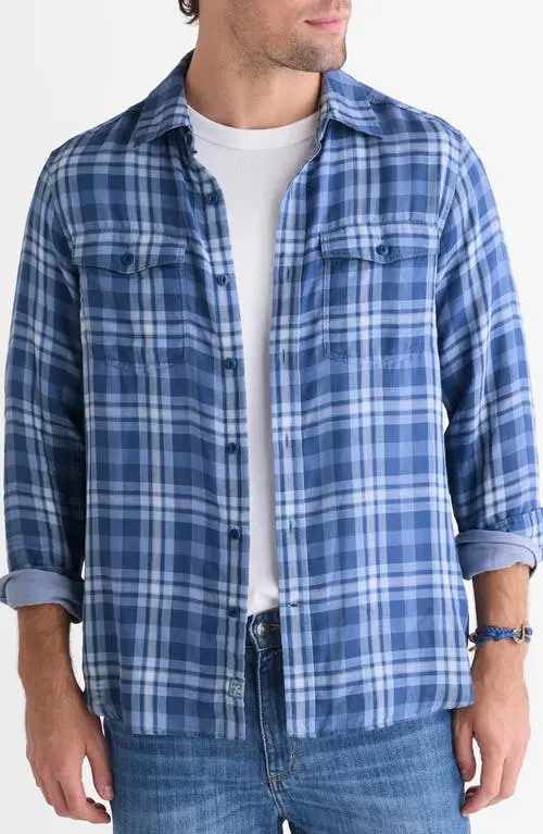 Vineyard Vines Plaid Chiller Performance Button Up Shirt - Moonshine