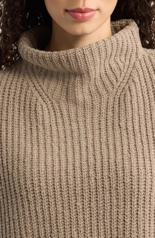 Eileen Fisher Cotton Blend Rib Poncho