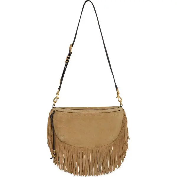 Rebecca Minkoff Billie Fringe Leather Sling Bag - Chestnut/fondant