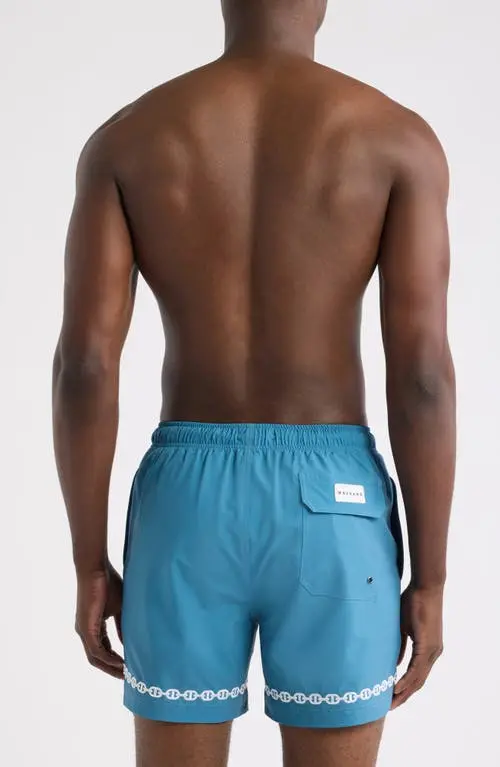 MAVRANS Link Swim Trunks - Blue