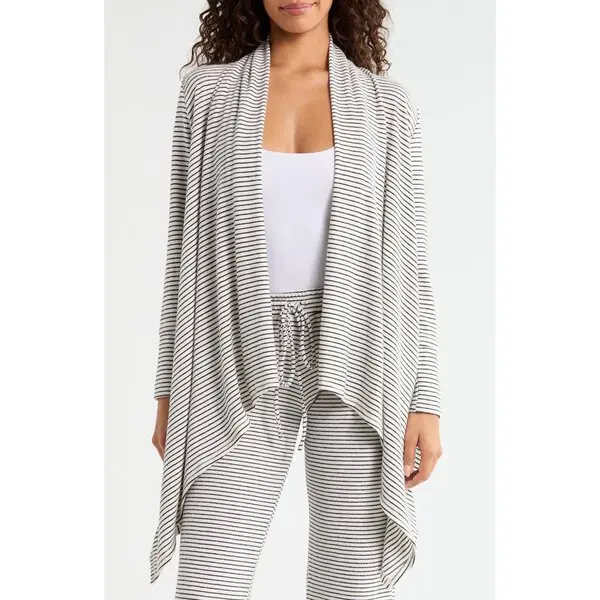 ASTROLOGIE CALIFORNIA Mae Striped Cardigan - White/black
