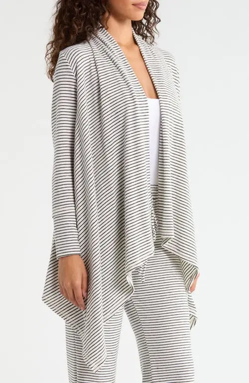 ASTROLOGIE CALIFORNIA Mae Striped Cardigan - White/black
