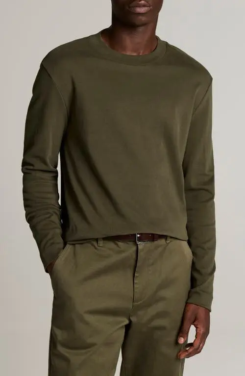 Vince Peached Face Jersey Long Sleeve T-shirt - Night Leaf