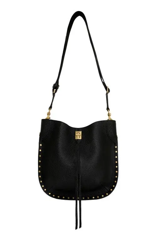 Rebecca Minkoff Darren Slim Leather Crossbody - Black