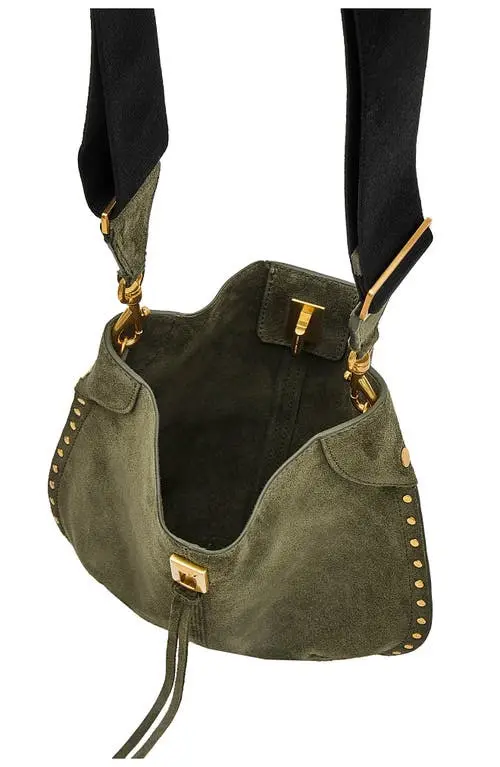 Rebecca Minkoff Darren Slim Leather Crossbody - Olive
