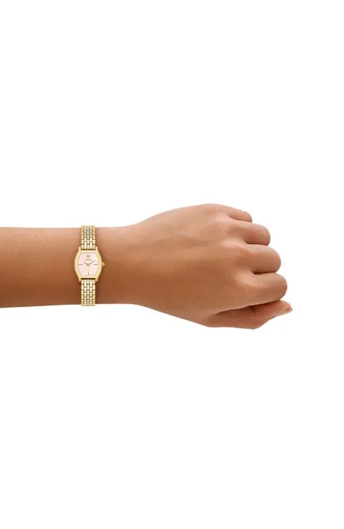 Tory Burch Eleanor Curve Mini Two Tone Bracelet Watch