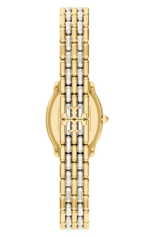 Tory Burch Eleanor Curve Mini Two Tone Bracelet Watch
