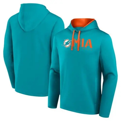 LOGO ATHLETIC Miami Dolphins Head Start Pullover Hoodie