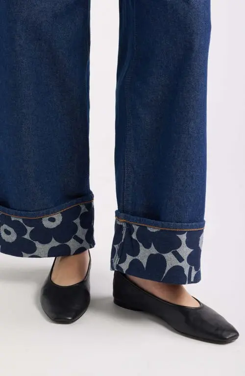 Marimekko Uniko Bloom Detail Wide Leg Jeans