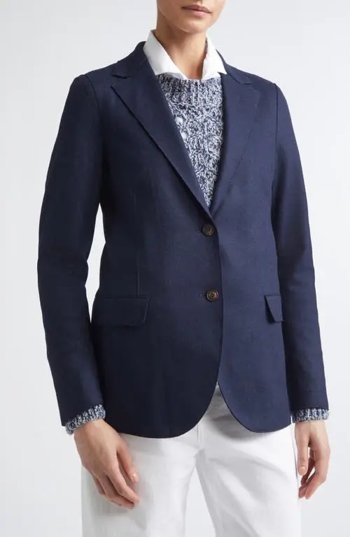 Eleventy Raw Edge Wool Blend Jacket With Hooded Dickey