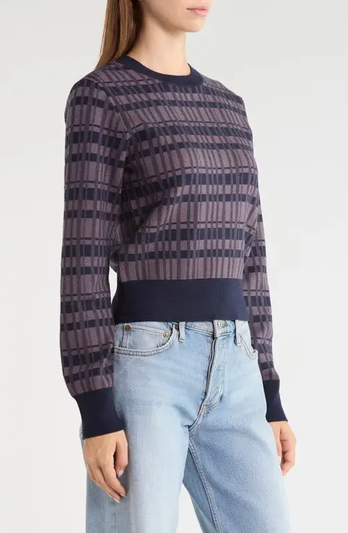 FAVORITE DAUGHTER The Henry Plaid Crewneck Sweater