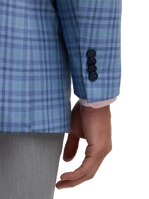 PAUL FREDRICK Wool Blend Single Breasted Peak Lapel Sport Coat