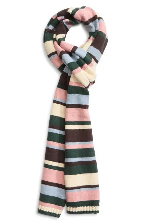 TANNER FLETCHER Ollie Striped Cotton Scarf