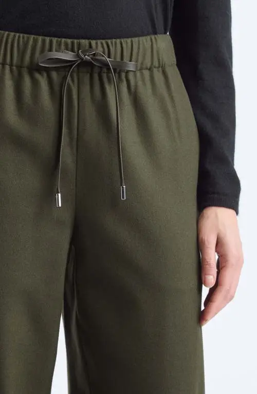 Vince Mid Rise Drawstring Sweatpants - Dark Moss
