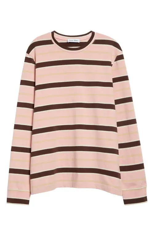 TANNER FLETCHER Flynn Stripe Long Sleeve Cotton T-shirt