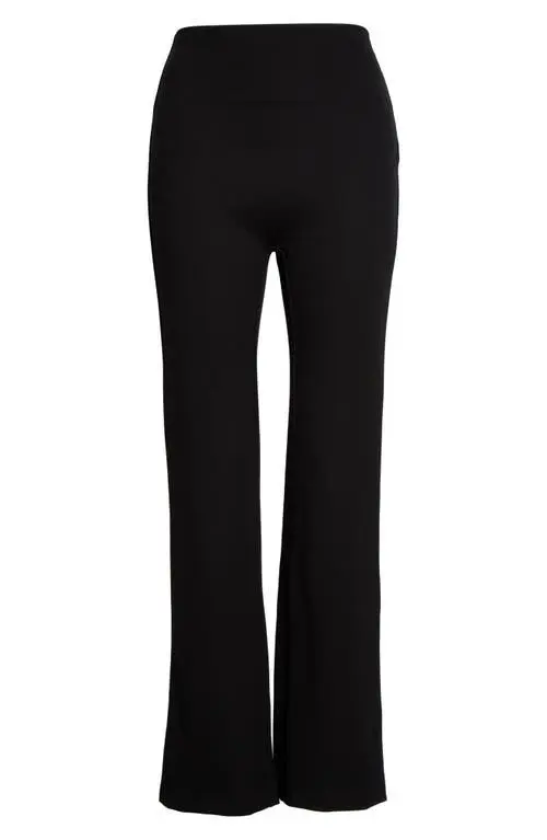 LESET Rio High Waist Flare Leg Knit Pants