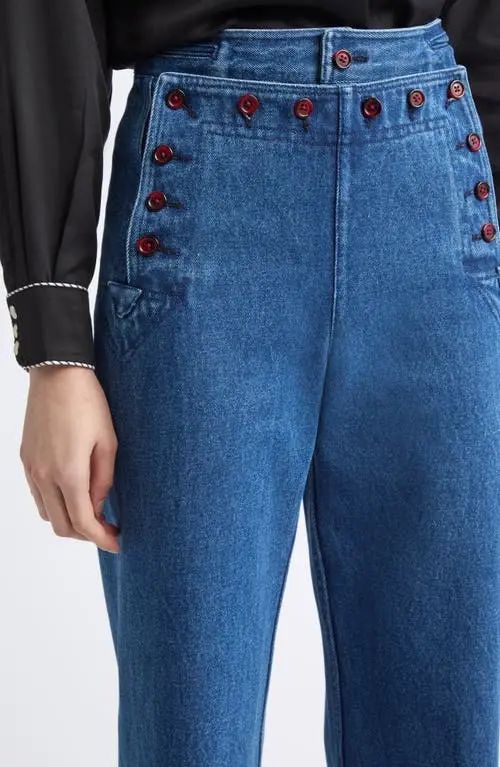BODE Denim Sailor Ankle Pants