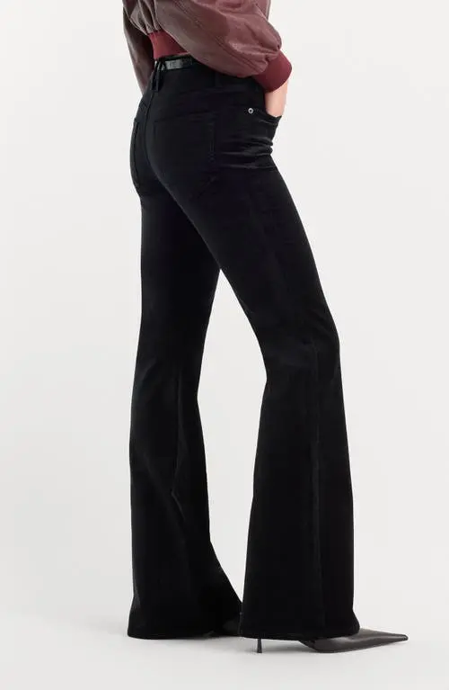 Good American Good Legs Velvet Flare Leg Pants