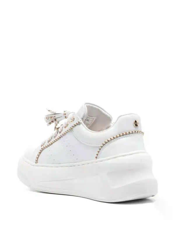 CULT Nirvana Stud-embellished Leather Sneakers