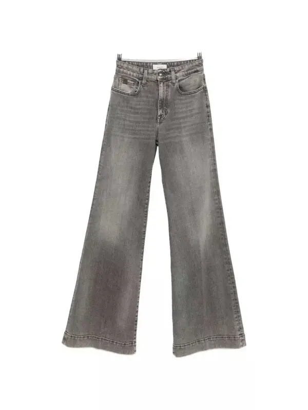 Jacob Cohen Faded Wide-leg Jeans - Grey