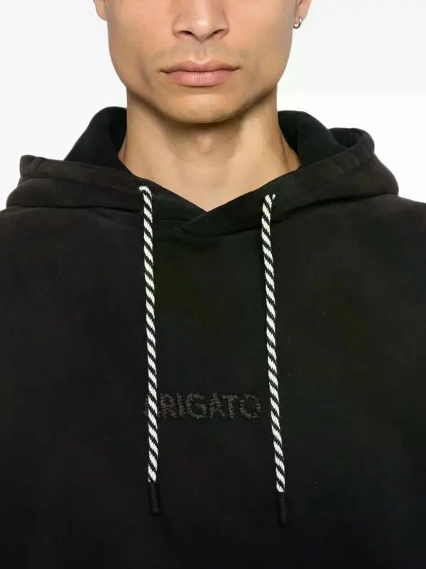 Axel Arigato Logo-embroidered Drawstring Hoodie