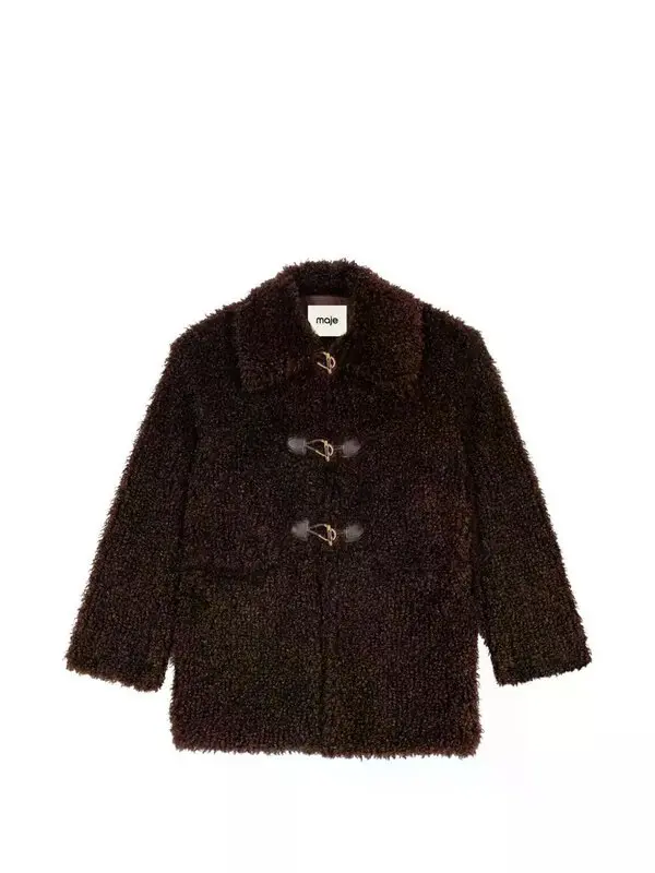 Maje Faux-fur Toggle-fastening Coat