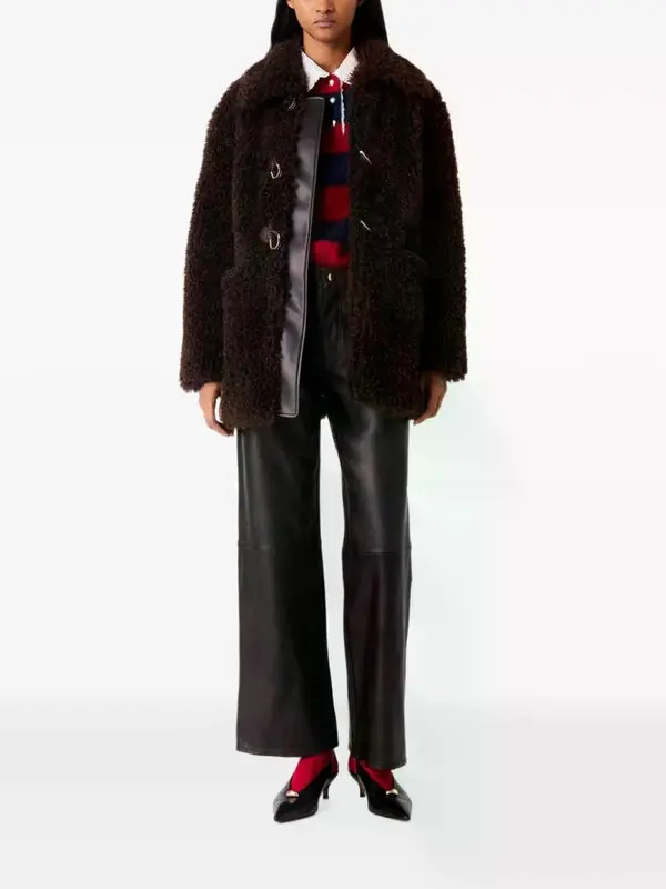 Maje Faux-fur Toggle-fastening Coat