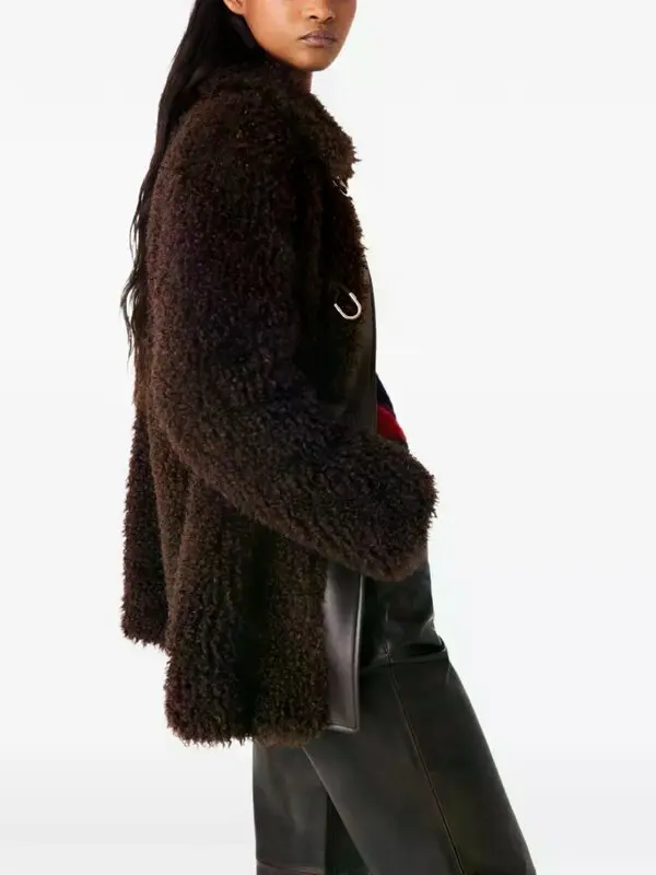 Maje Faux-fur Toggle-fastening Coat
