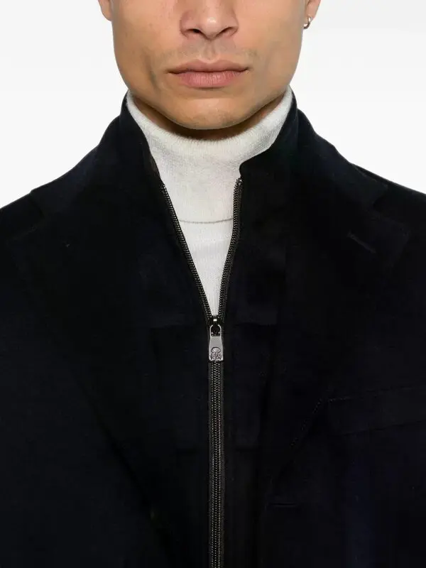 Corneliani Layered Notched-lapel Coat