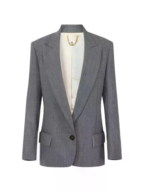 Elisabetta Franchi Wool Jacket - Grey
