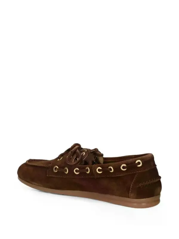 POSA Lace-up Suede Loafers
