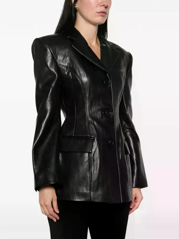 LA PISCINE Structured Shoulder Blazer