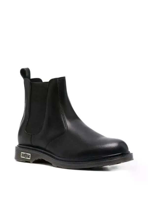 CULT Leather Chelsea Boots - Black