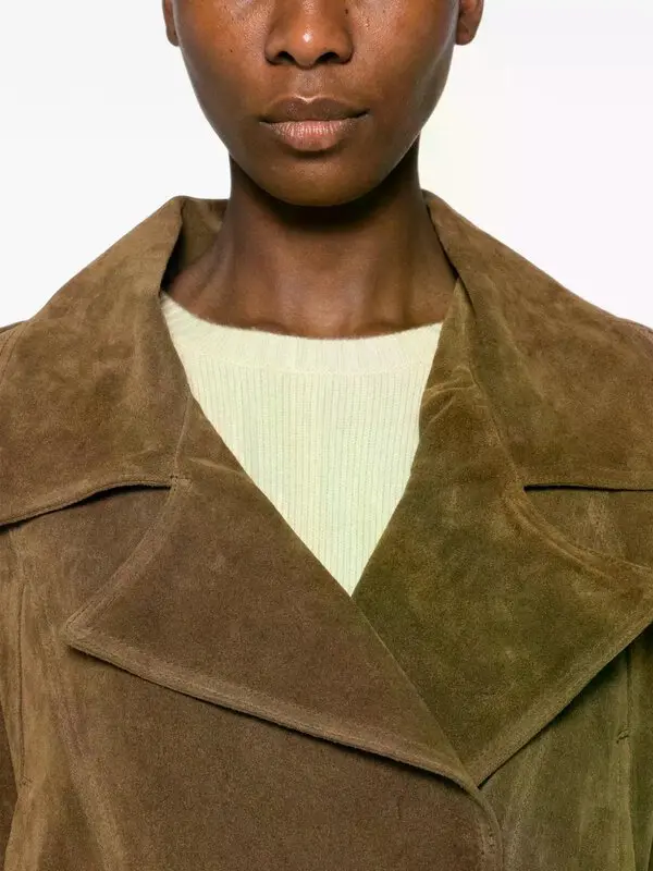 VICOLO Belted Leather Jacket