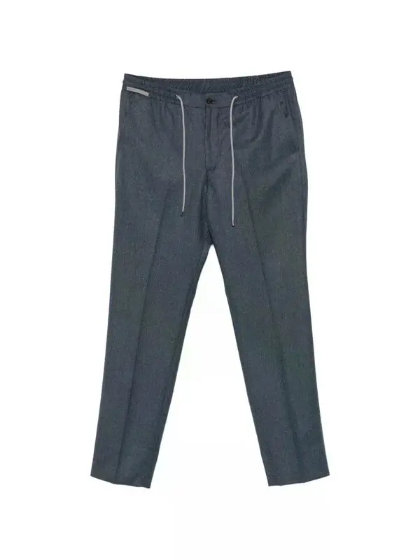 Corneliani Tailored Trousers With Drawstring Waist - Blue