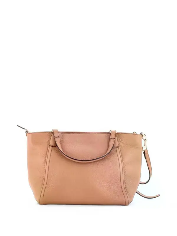 Gucci Soho Convertible Top Handle Bag Leather Small Satchel - Neutrals