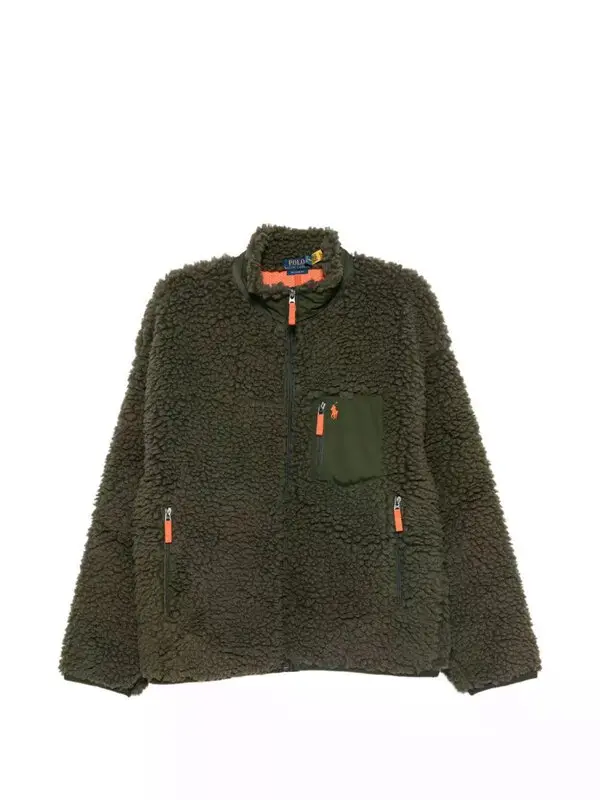Polo Ralph Lauren Fleece-texture Zip-up Jacket - Green