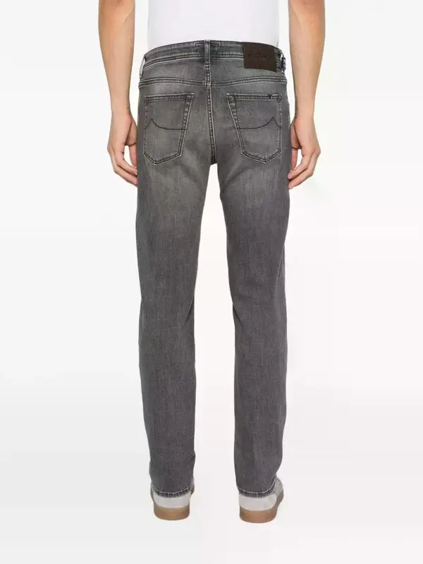 Jacob Cohen Faded-effect Straight-leg Jeans
