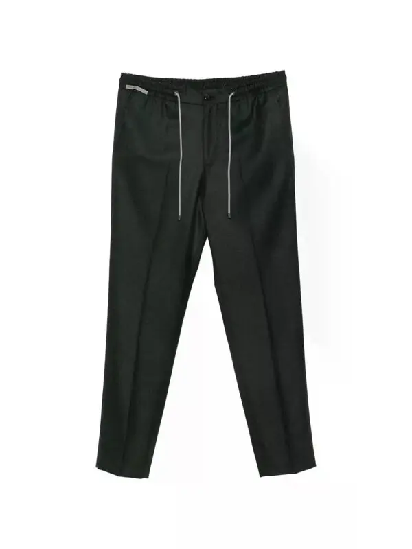 Corneliani Drawstring Elasticated-waistband Trousers - Green