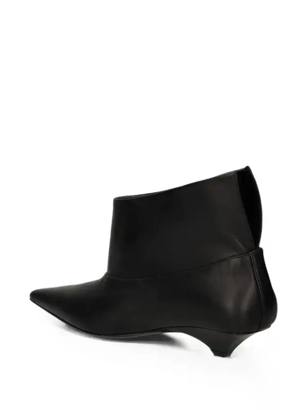 VIC MATIE Pointed-toe Leather Ankle Boots