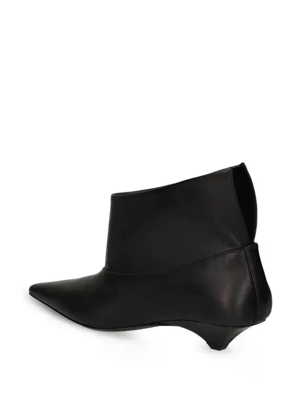 VIC MATIE Pointed-toe Leather Ankle Boots