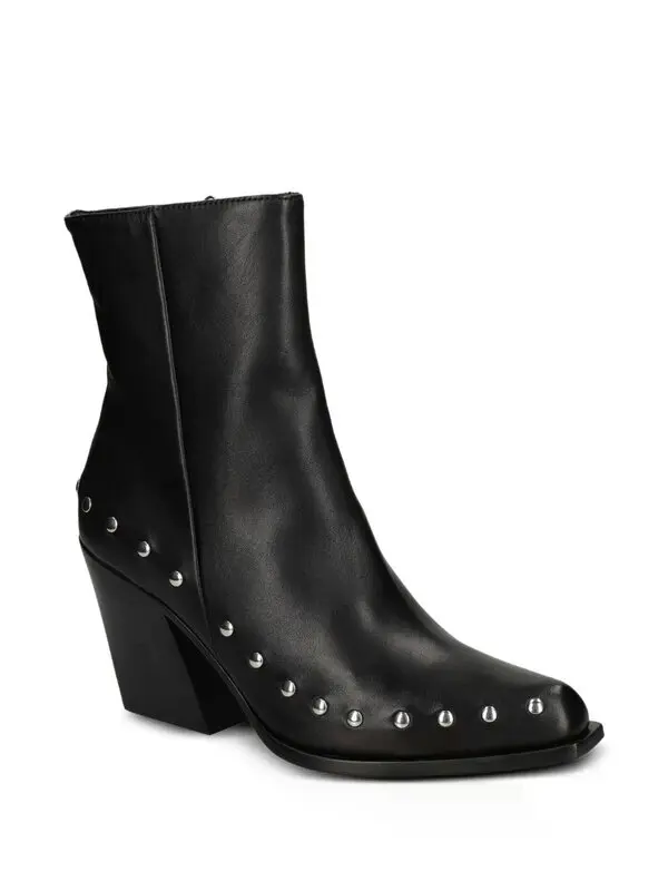 VIC MATIE Studded Leather Boots - Black