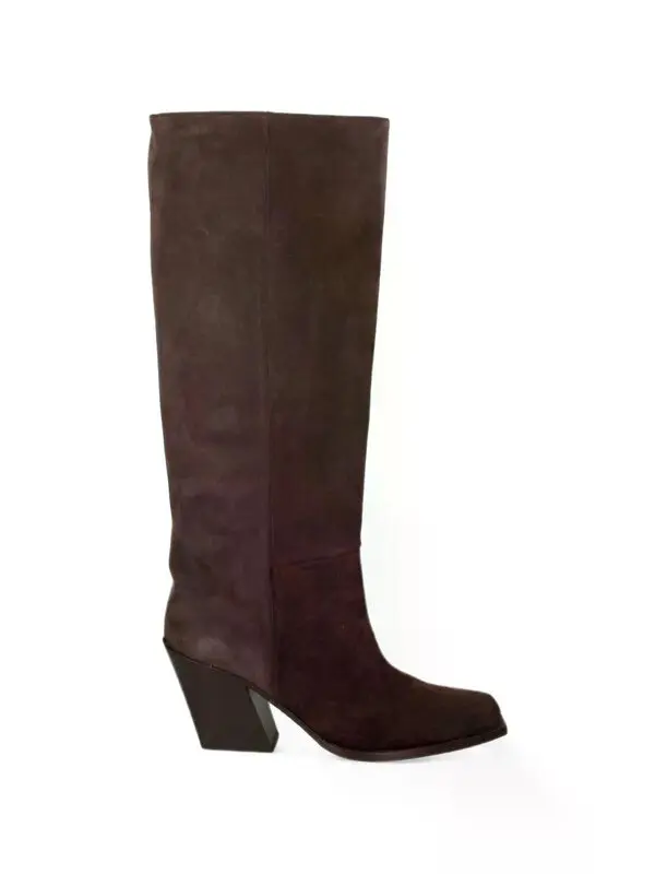 VIC MATIE Suede Pointed-toe Boots - Brown