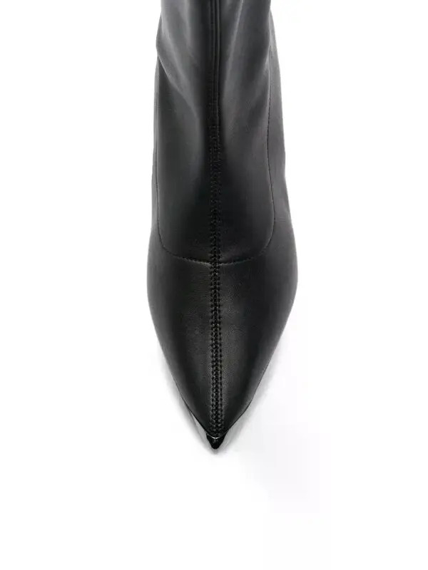 CULT Metal-toe Pointed-toe Ankle Boots