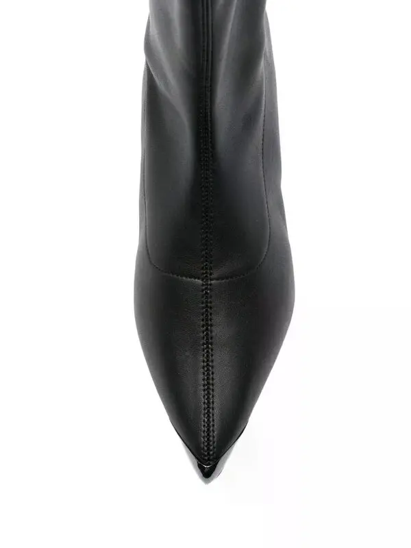 CULT Metal-toe Pointed-toe Ankle Boots