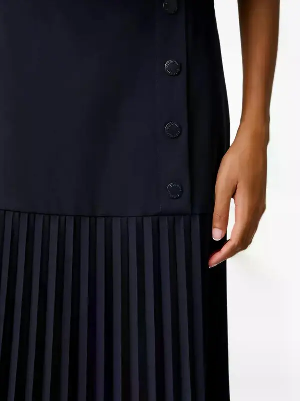 Claudie Pierlot Pleated A-line Skirt - Blue