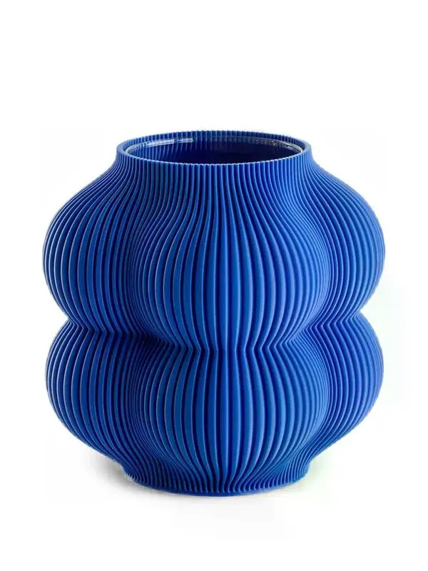 SHEYN Little Peach Ribbed Vase - Blue