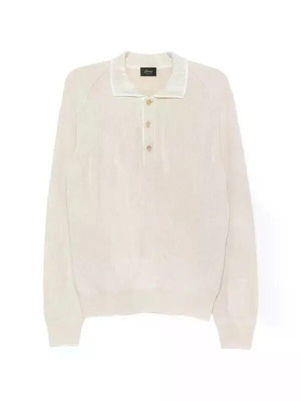 Brioni Button-up Collar Sweater