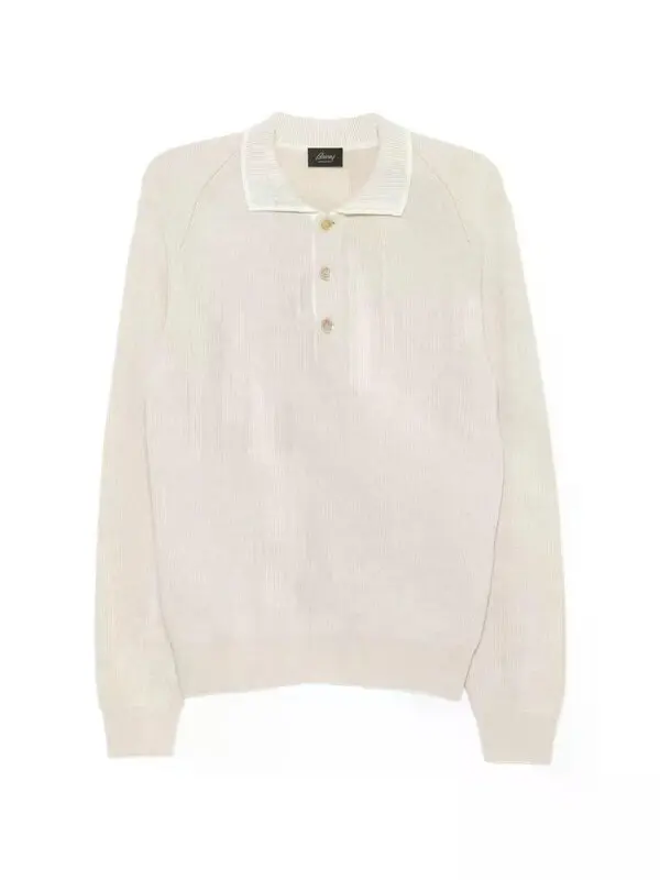 Brioni Button-up Collar Sweater
